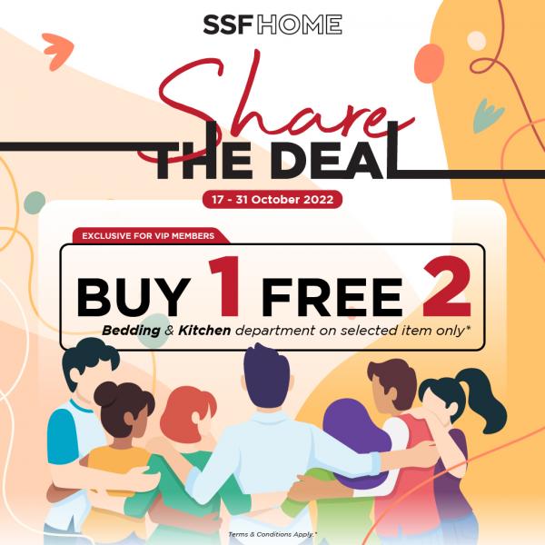 SSF Buy 1 FREE 2 Promotion (17 Oct 2022 - 31 Oct 2022)