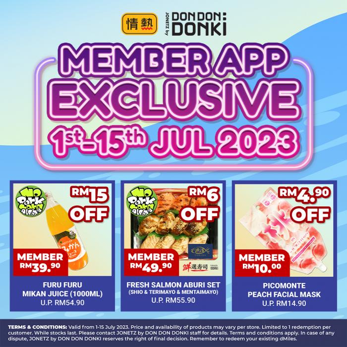 DONKI Member App Exclusive Promotion (1 Jul 2023 - 15 Jul 2023)