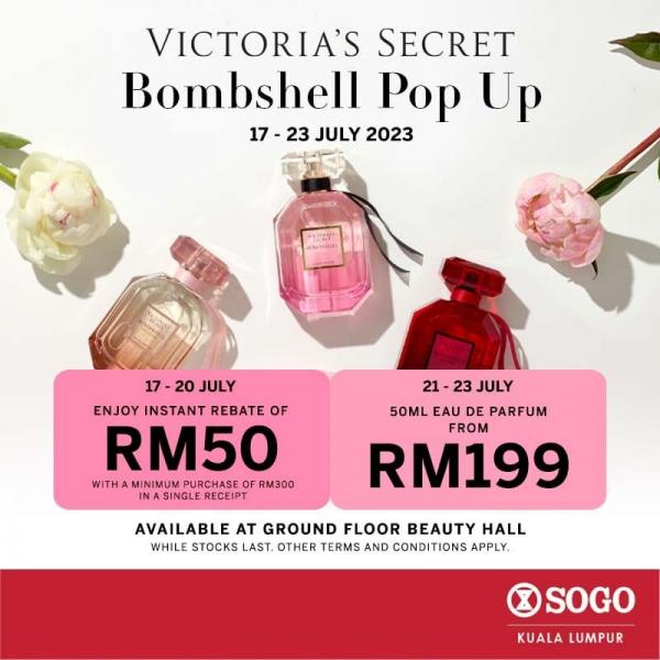 SOGO Kuala Lumpur Victoria's Secret Bombshell Pop Up Promotion (17 Jul 2023 - 23 Jul 2023)
