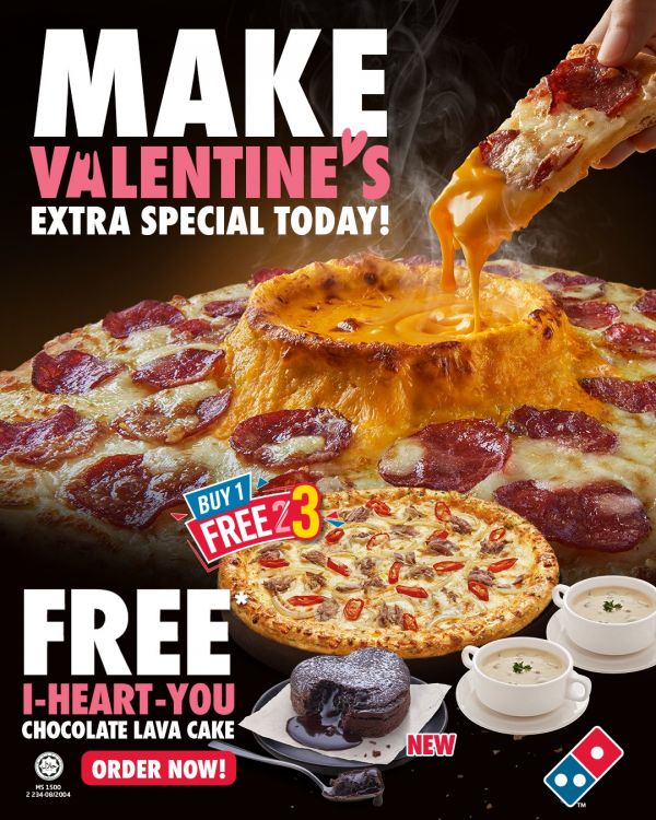 Domino's BOGO & FREE Lava Cake! Celebrate Valentine's with Delicious ...