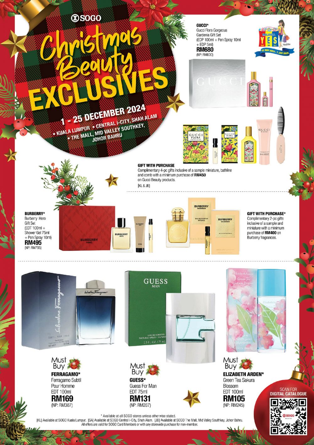 SOGO Christmas Beauty Promotion 2024 – Exclusive Holiday Deals at SOGO Stores (1-25 December 2024)
