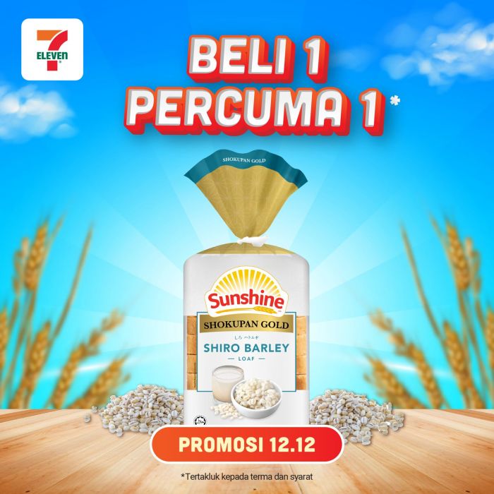 7 Eleven 12.12 Promotion: Buy 1 Free 1 Sunshine Shokupan Gold | 12 Dec 2025