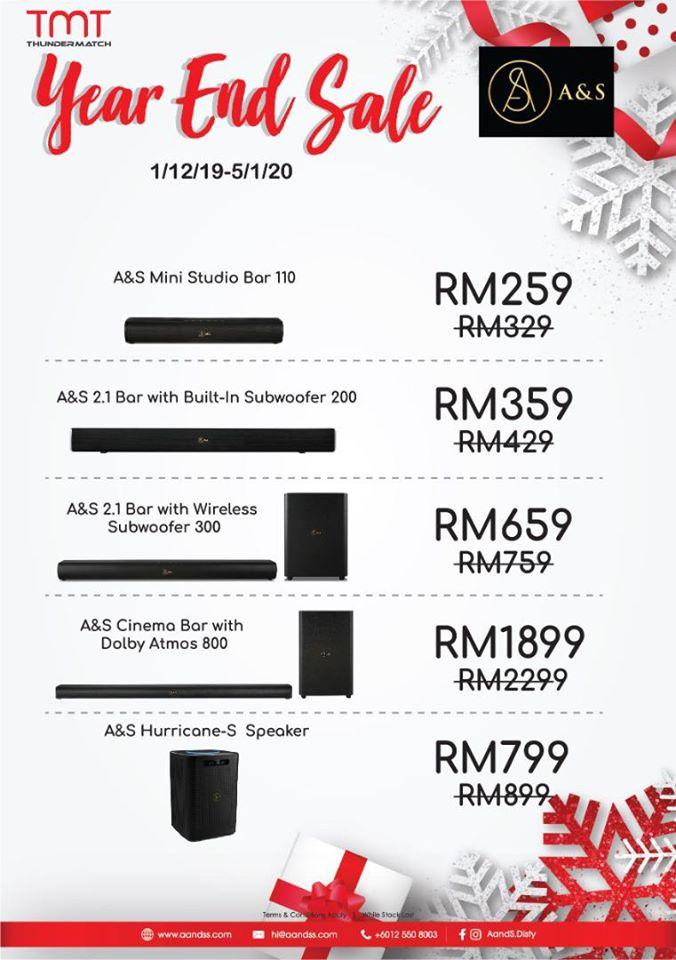 TMT A&S Year End Sale Promotion Save Up To RM400 (1 Dec 2019 - 5 Jan 2020)