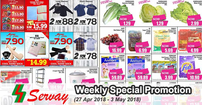 Servay Weekly Special Promotion at Sandakan Area (27 April 2018 - 3 May ...