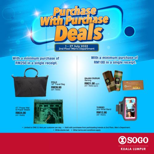 SOGO Purchase With Purchase Deals Promotion (1 Jul 2022 - 27 Jul 2022)
