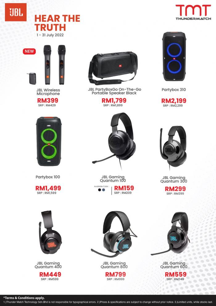 TMT JBL Promotion (1 Jul 2022 - 31 Jul 2022)