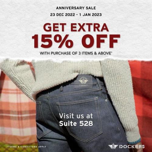 Dockers Johor Premium Outlets Anniversary Sale Extra 15% OFF (23 Dec ...
