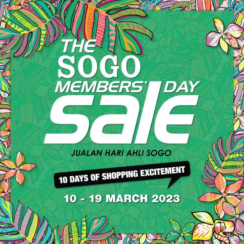 SOGO Members Day Sale (10 Mar 2023 - 19 Mar 2023)