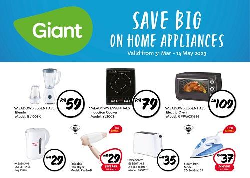 Giant Electrical Appliances Promotion (31 Mar 2023 - 14 Apr 2023)
