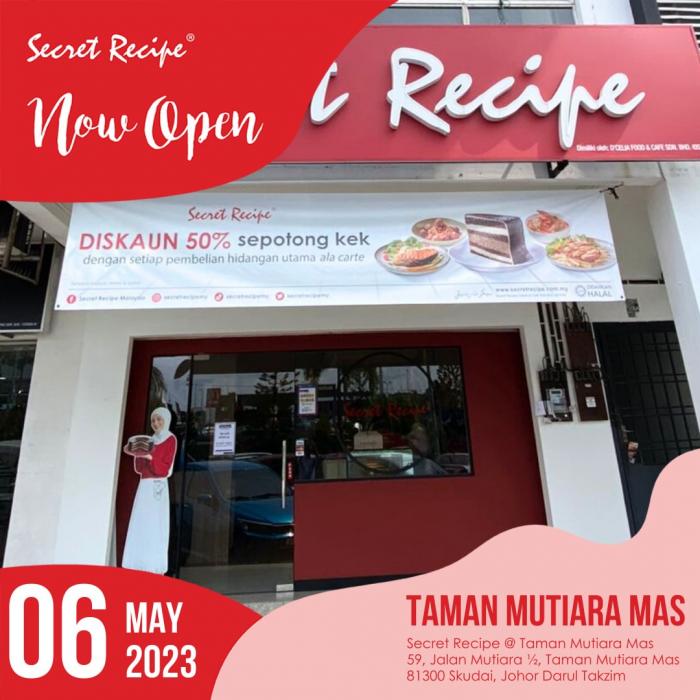 Secret Recipe Taman Mutiara Mas Opening Promotion 50% OFF Slice Cake (6 ...