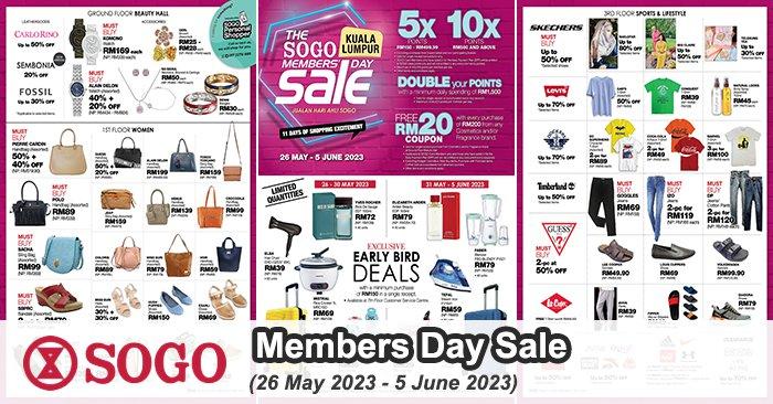 SOGO Kuala Lumpur Members Day Sale Catalogue (26 May 2023 - 5 Jun 2023)
