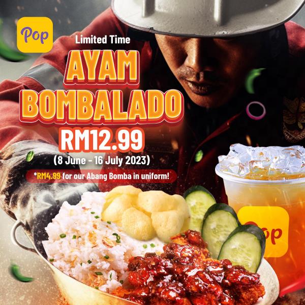 Pop Meals Ayam Bombalado for RM12.99 Promotion (8 Jun 2023 - 16 Jul 2023)