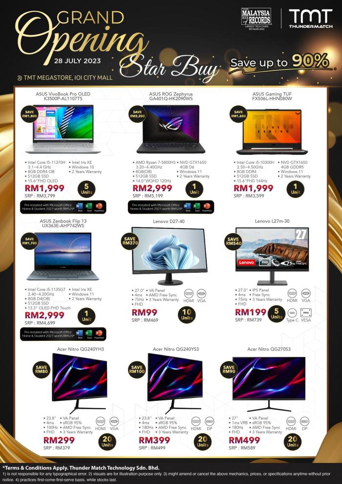 TMT Megastore IOI City Mall Grand Opening Star Buy Up To 90% OFF ...