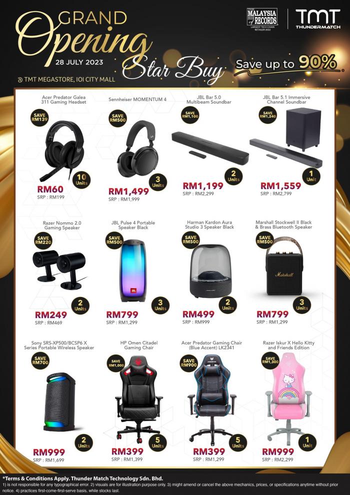 TMT Megastore IOI City Mall Grand Opening Star Buy Up To 90% OFF ...