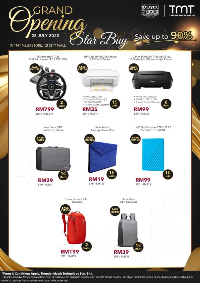 TMT Megastore IOI City Mall Grand Opening Star Buy Up To 90% OFF ...