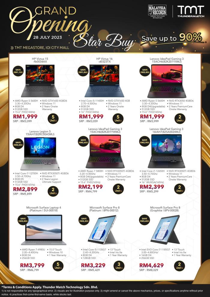 TMT Megastore IOI City Mall Grand Opening Star Buy Up To 90% OFF ...