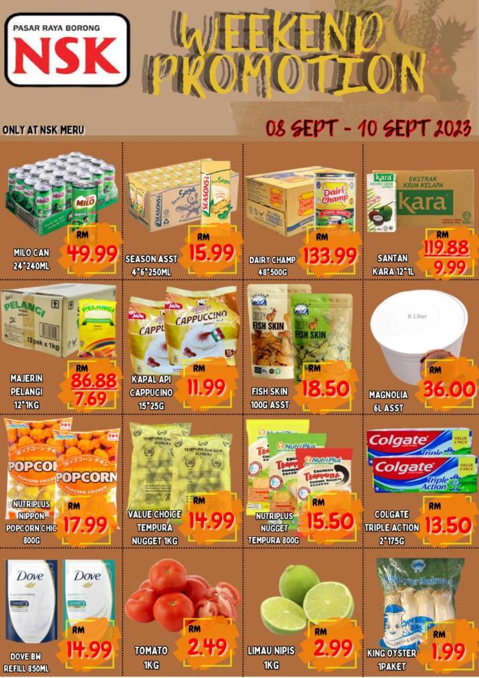NSK Meru Weekend Promotion (8 Sep 2023 - 10 Sep 2023)