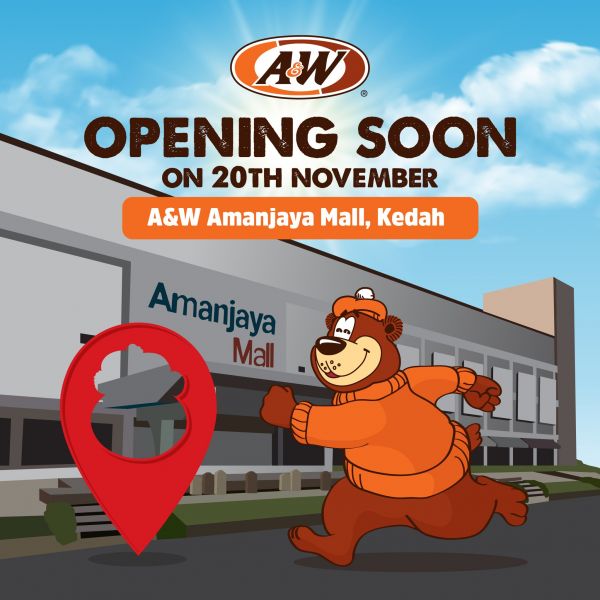 A&W Amanjaya Mall, Kedah Opening Promotion: FREE Tote Bag, FREE RB ...