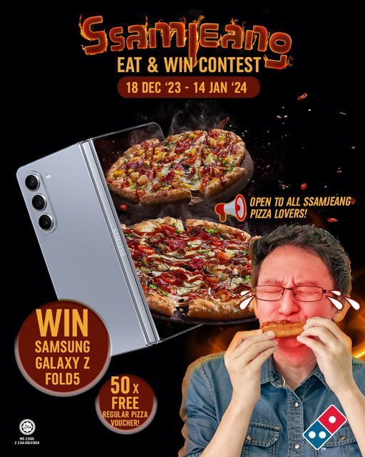 Domino's SSamjeang Eat & Win Contest: Win Samsung Galaxy Z Fold5 (18 ...