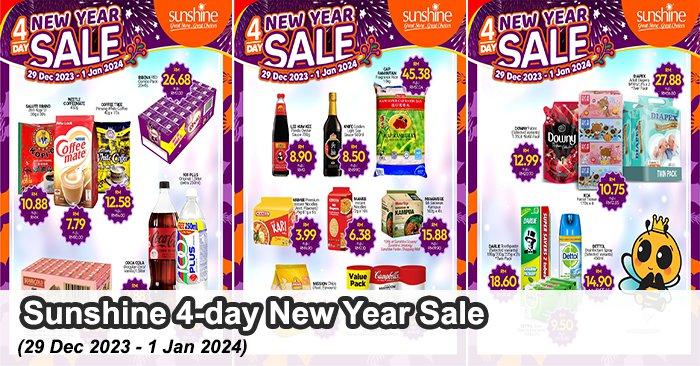 Sunshine 4-day New Year Sale (29 Dec 2023 - 1 Jan 2024)