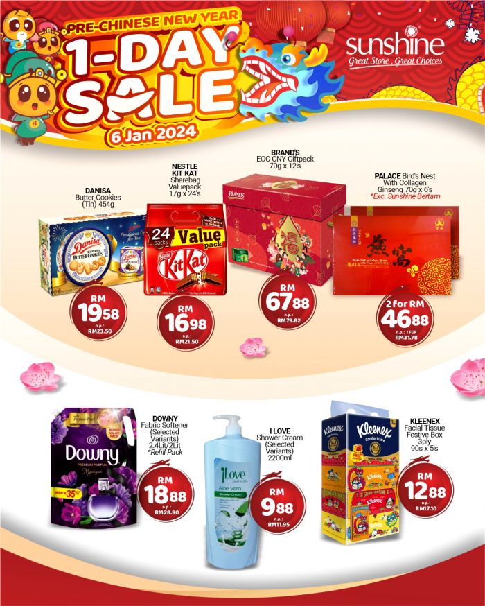 Sunshine Pre-CNY Sale (6 Jan 2024)