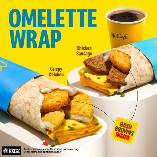 McDonald's Omelette Wraps with Hash Browns 2024