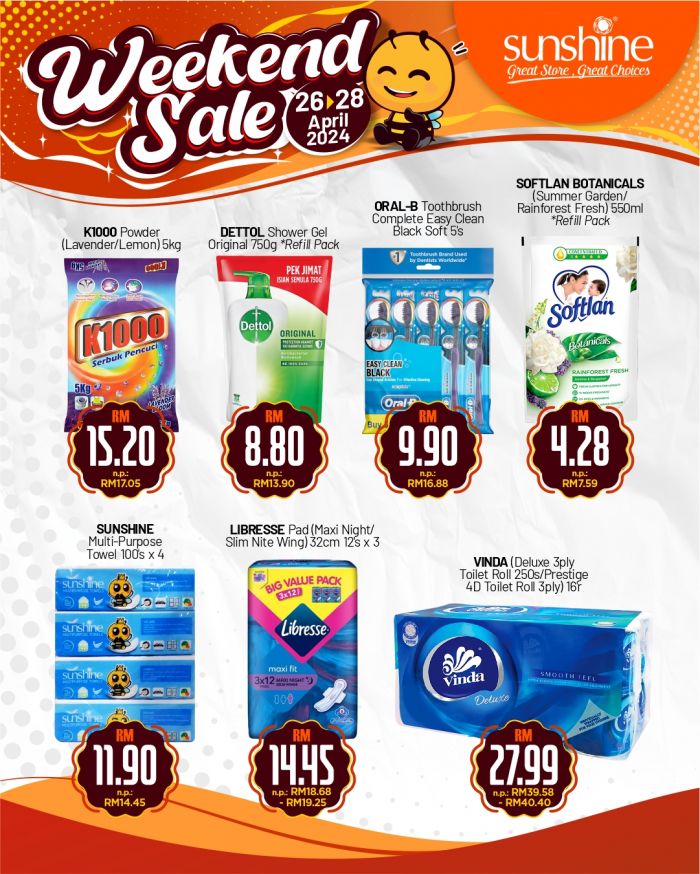 Sunshine Weekend Promotion (26-28 April 2024) - Massive Discounts on ...