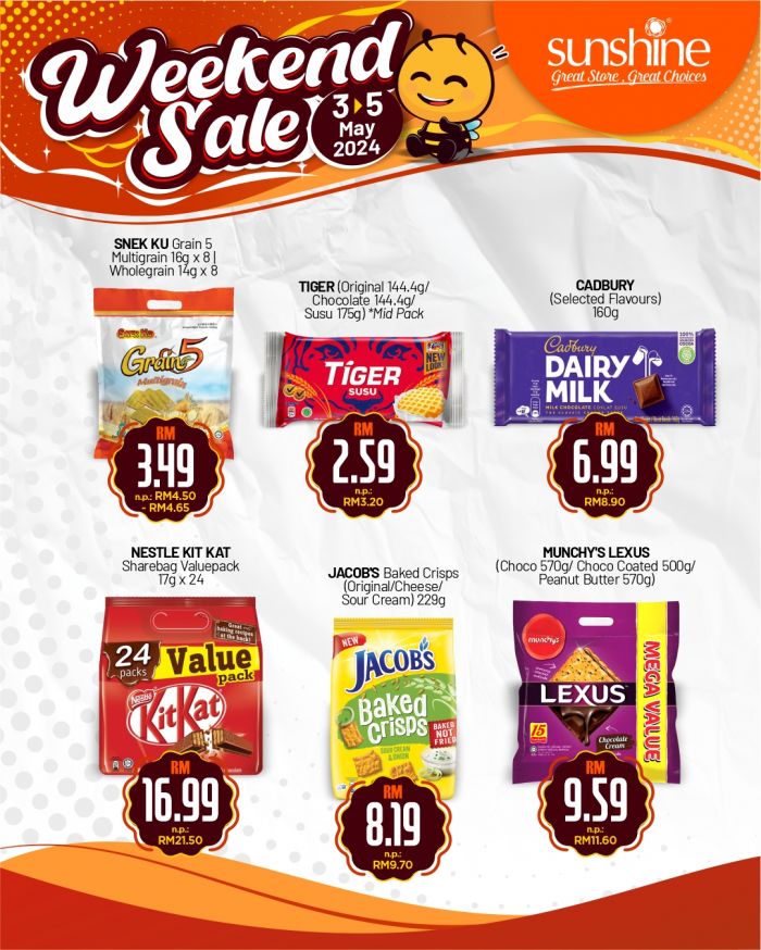 Sunshine Weekend Promotion (3-5 May 2024) - Massive Discounts on Your ...