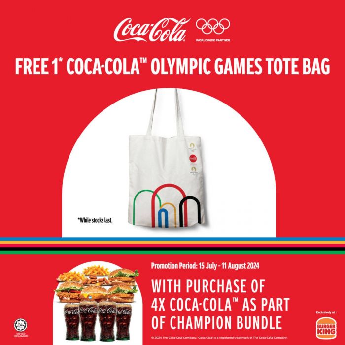 Burger King Promo: Get a FREE Coca-Cola Olympic Games Tote Bag with ...