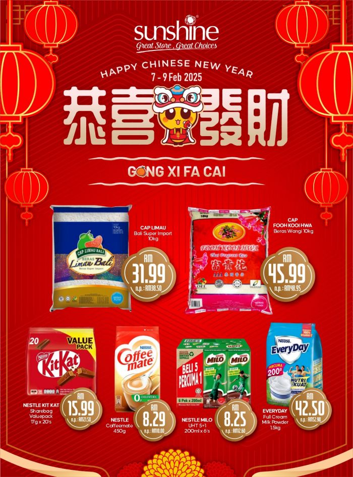 Sunshine CNY Sale (7-9 February 2025) – Biggest Discounts on Chinese ...