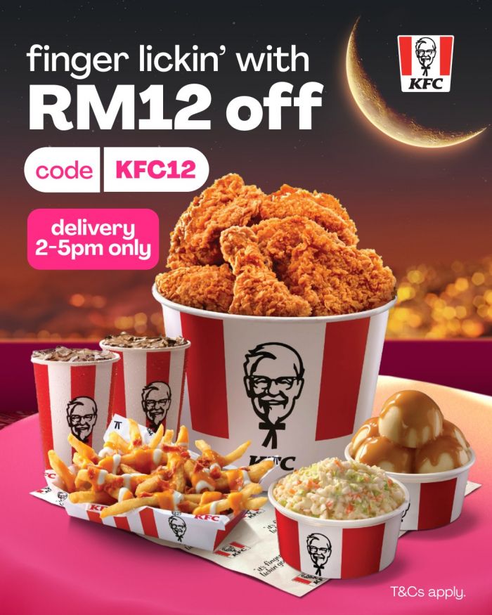 KFC FoodPanda Promotion – Get RM12 OFF Your Order (Until 28 March 2025)!