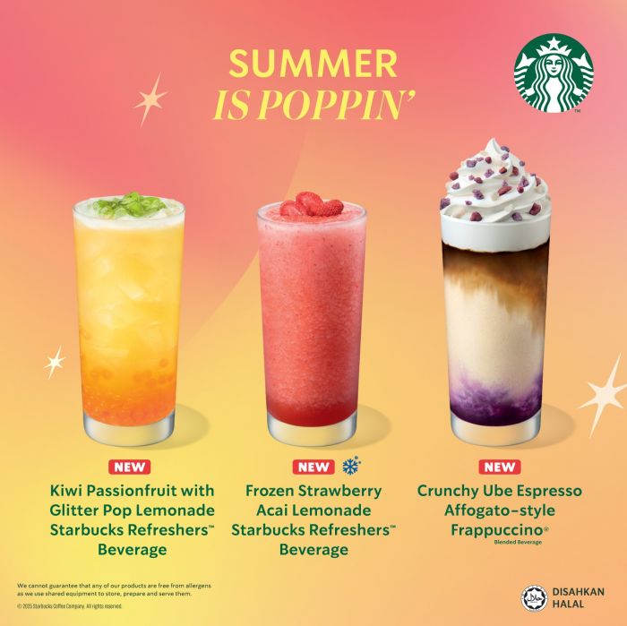 Starbucks "Summer Is Poppin'" New Drinks: Kiwi Passionfruit, Frozen ...