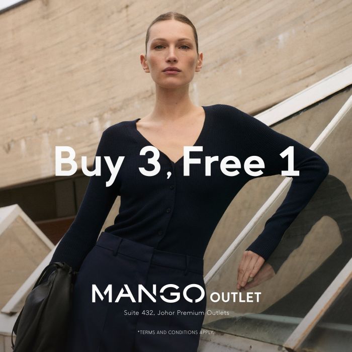 MANGO Outlet Buy 3 Free 1 Sale at Johor Premium Outlets (19-30 June 2025)