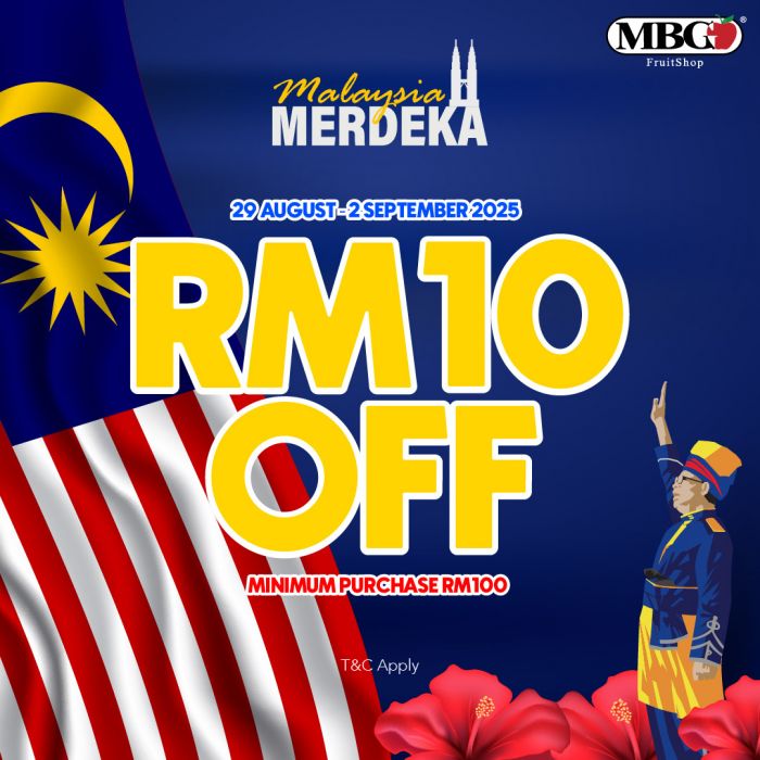 MBG Fruit Paradigm Mall Merdeka Promotion 29 Aug – 2 Sep 2025 RM10 Off
