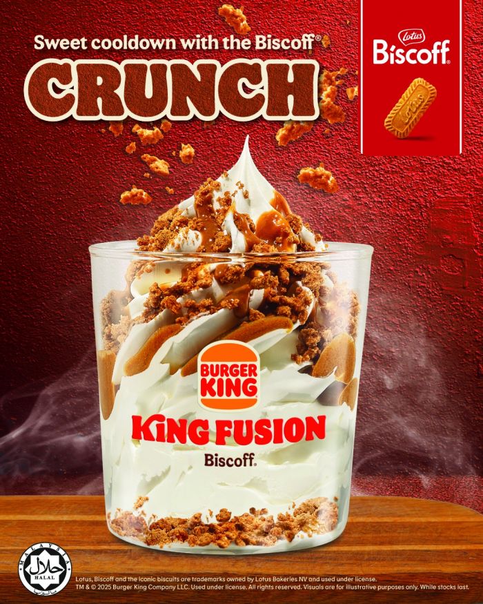 Burger King King Fusion Lotus Biscoff: Sweet Crunchy Treat | Available Now