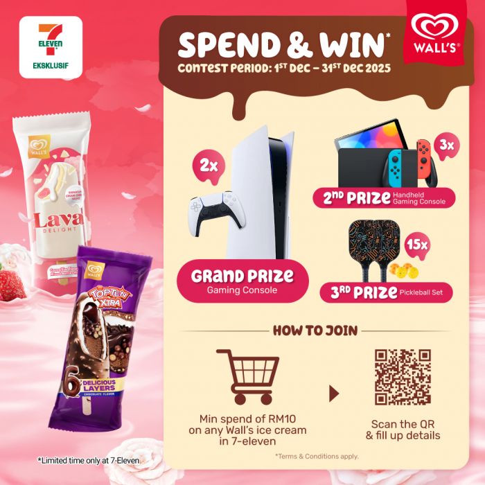 7 Eleven Wall’s Promotion: Spend & Win Contest | 1–31 Dec 2025