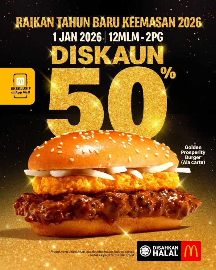 McDonald’s New Year Golden Celebration: 50% OFF Golden Prosperity ...