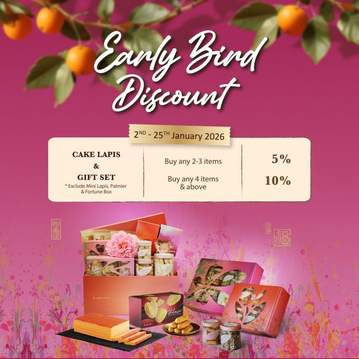 Lavender Bakery CNY Early Bird: Up to 10% OFF Cake Lapis & Gift Sets ...