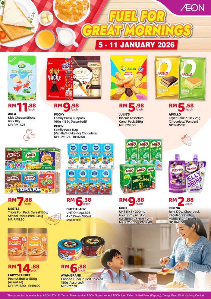 AEON Fuel for Great Mornings Promotion: Breakfast & Snacks Sale | 5-11 ...
