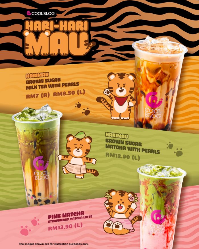 Coolblog Hari-Harimau Series: Brown Sugar Milk Tea & Pink Matcha | From ...
