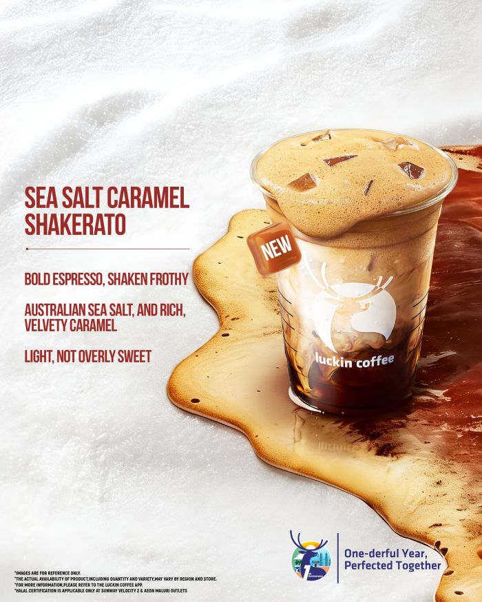 Luckin Coffee Sea Salt Caramel Shakerato: Australian Sea Salt & Bold ...