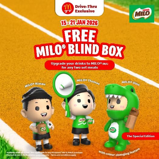 McDonald’s Free MILO Blind Box: Drive-Thru Promotion | 15 - 21 January 2026