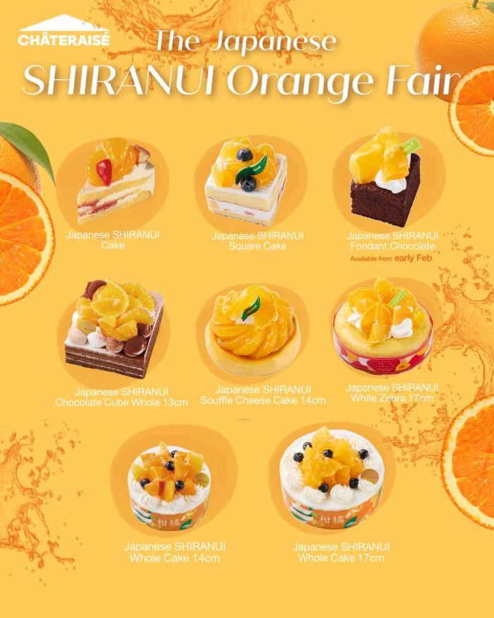 Chateraise Japanese SHIRANUI Orange Fair: King of Oranges Cakes