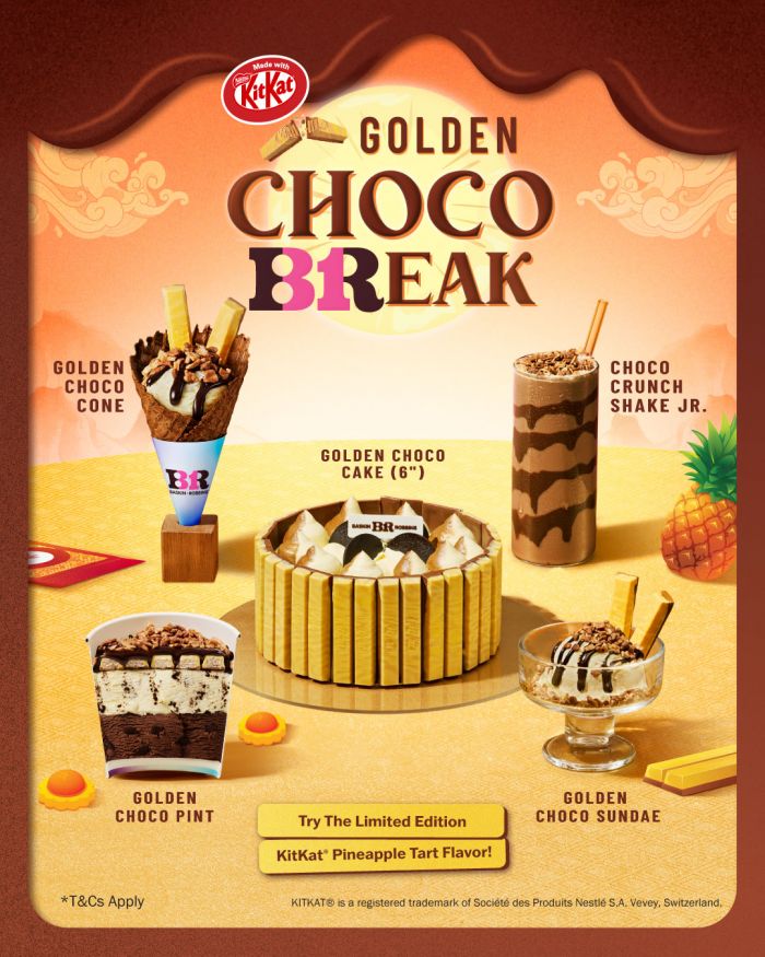 Baskin-Robbins Golden Choco BReak: KitKat Pineapple Tart Series | Jan 2026
